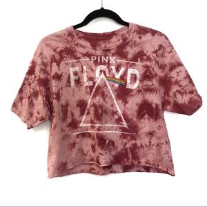 Pink Floyd | Tops | Pinkfloyd Tie Dye Band Cropped Tshirt Top Tee M ...